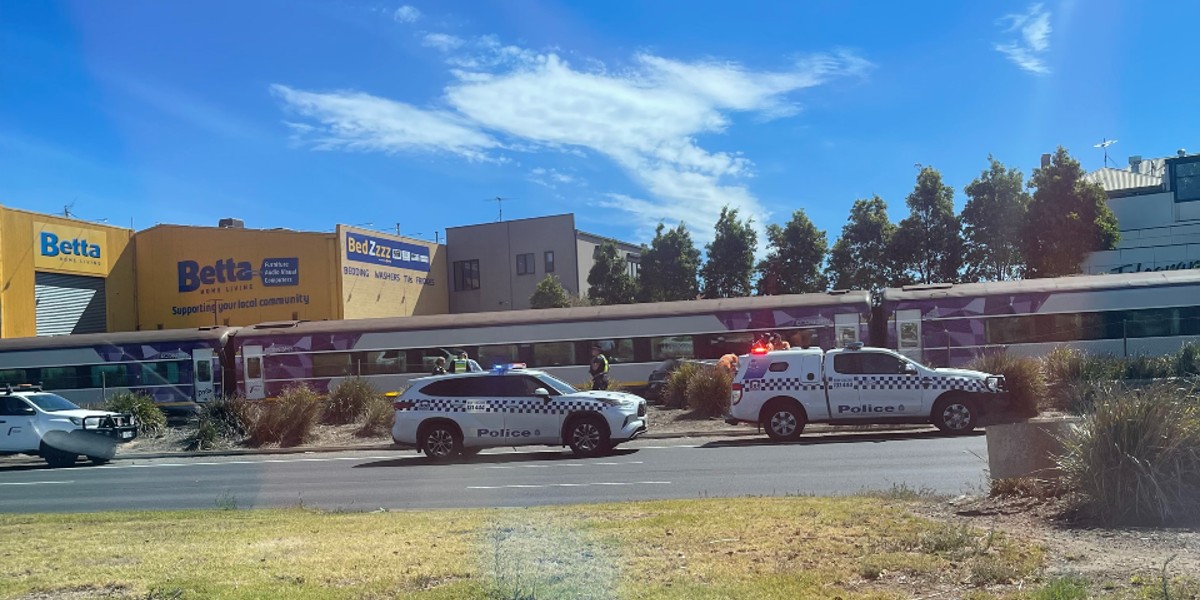 Trains halted after driver crashes on to tracks - K ROCK 95.5