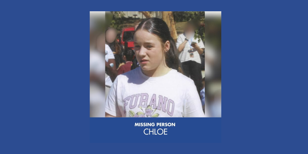 Police search for missing person Chloe - K ROCK 95.5